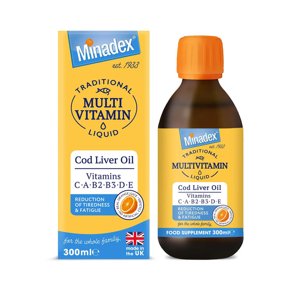 Minadex Cod Liver Oil & Multivitamin Liquid – GOLDFARMACI