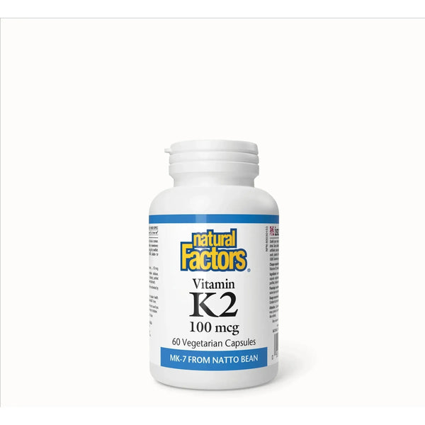 Natural Factors Vitamin K2 100mcg – Supports Bone & Heart Health ...